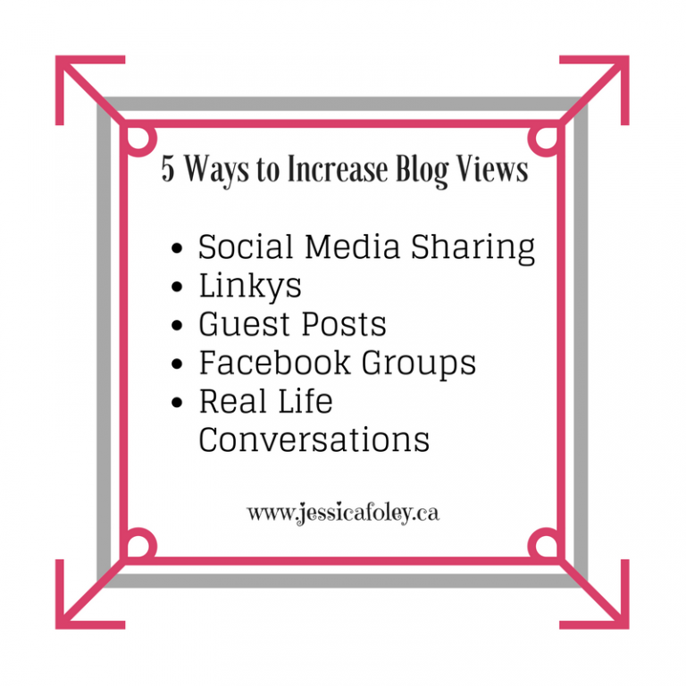 5 Easy Ways To Increase Blog Views ~ Jess Foley - Writer