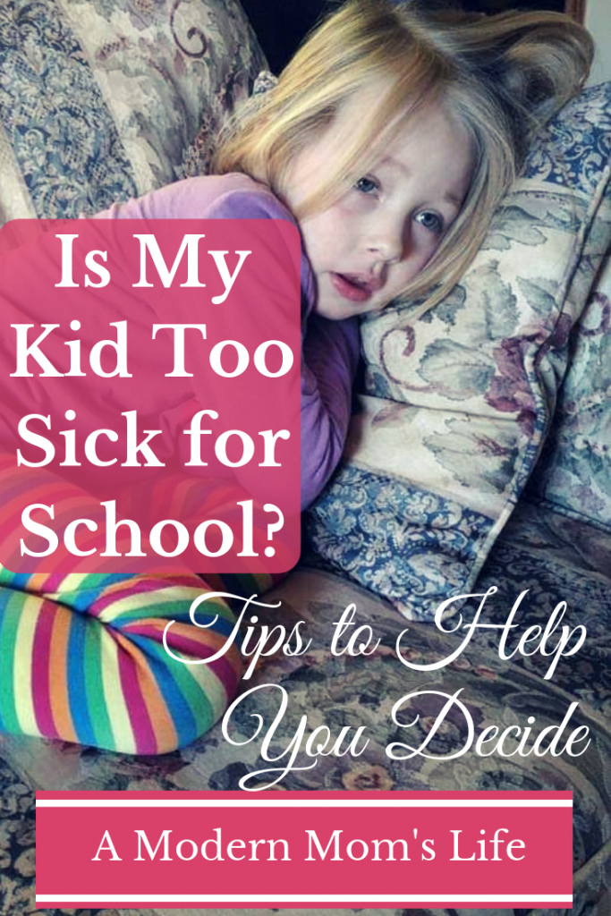 Is My Kid Too Sick for School? Tips to Help You Decide - Jess Foley ...