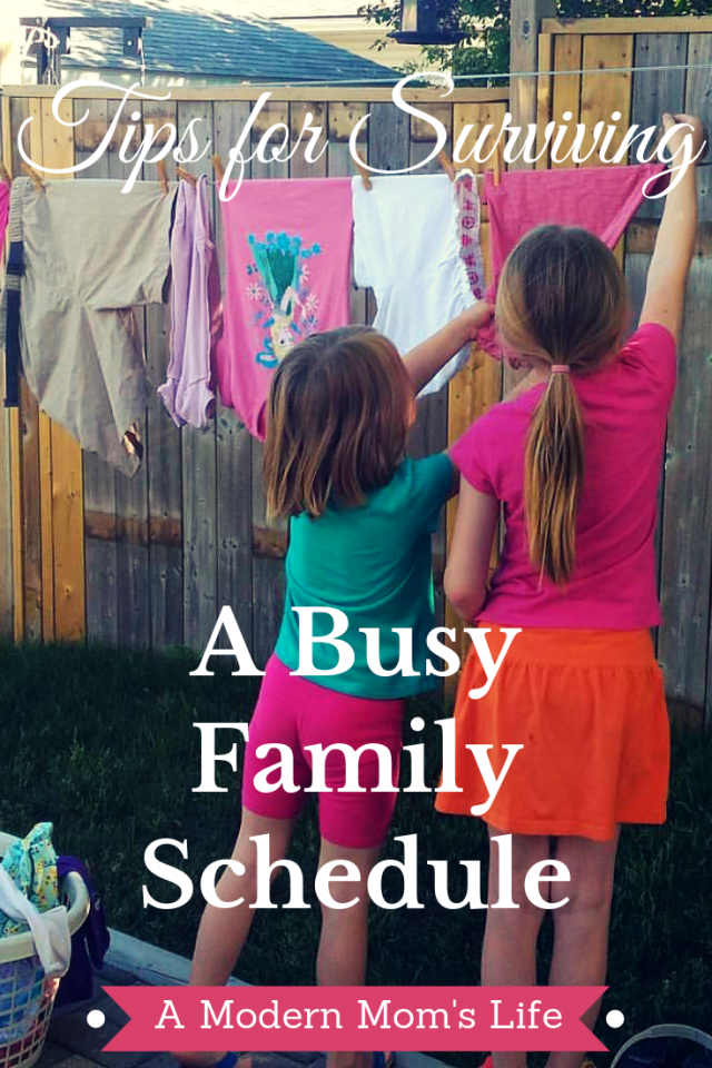 Tips for Surviving a Busy Family Schedule ~ Jess Foley - Writer